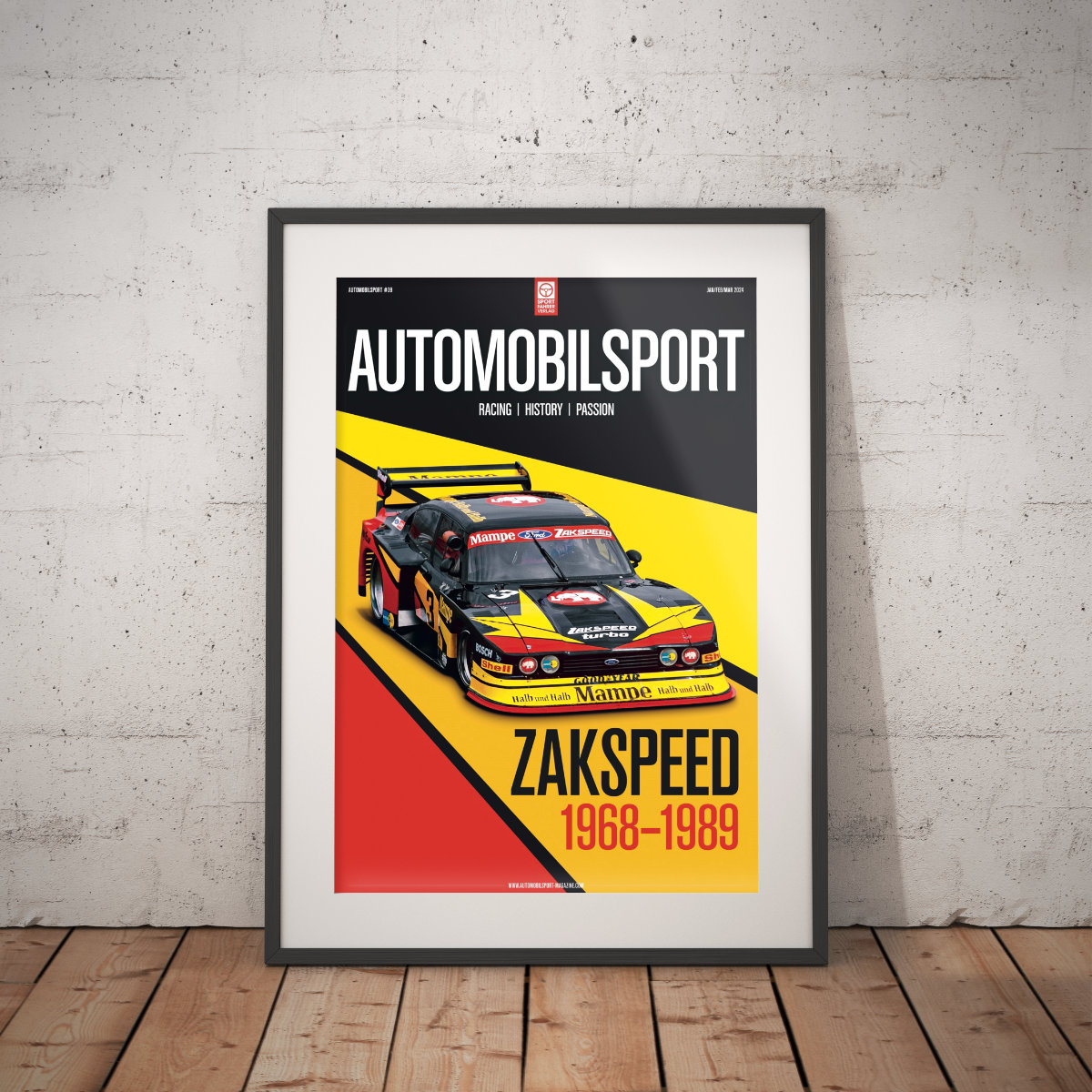 Poster AUTOMOBILSPORT #39 (2 sided) – Zakspeed Ford Turbo Capri 1978