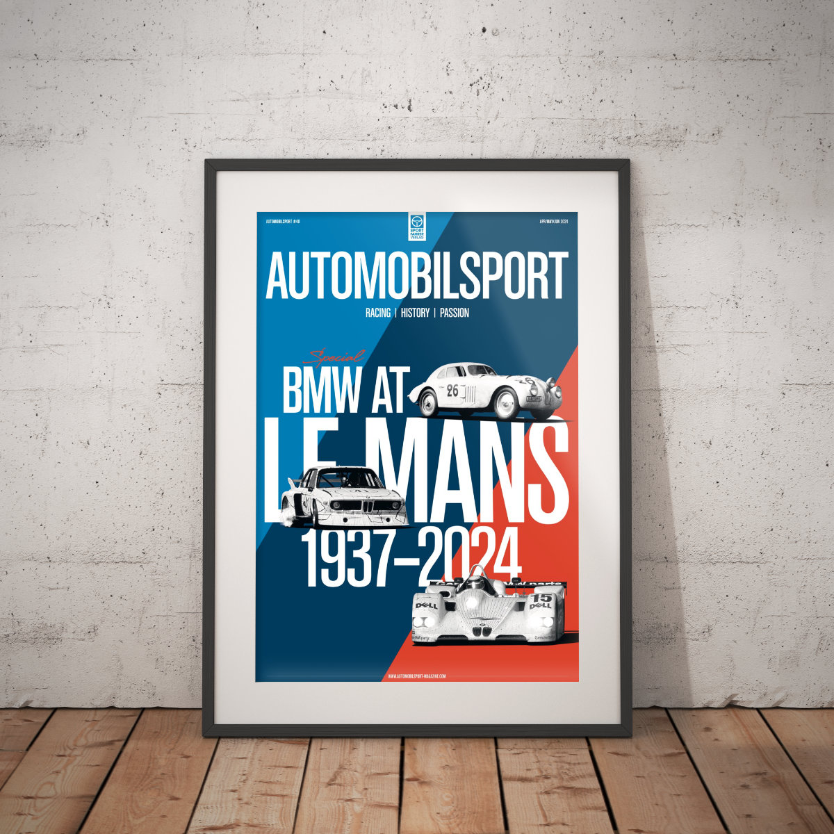 Poster AUTOMOBILSPORT #40 (2 sided) – BMW 3.0 CSL 1973